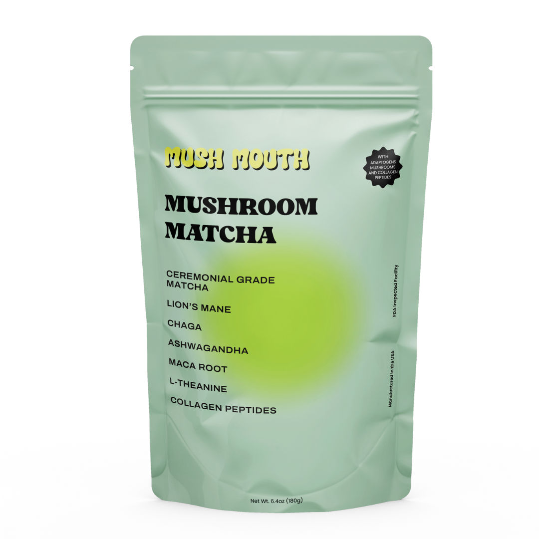 Mushroom Matcha & Mushroom Coffee with Adaptogens and Collagen – Mush Mouth